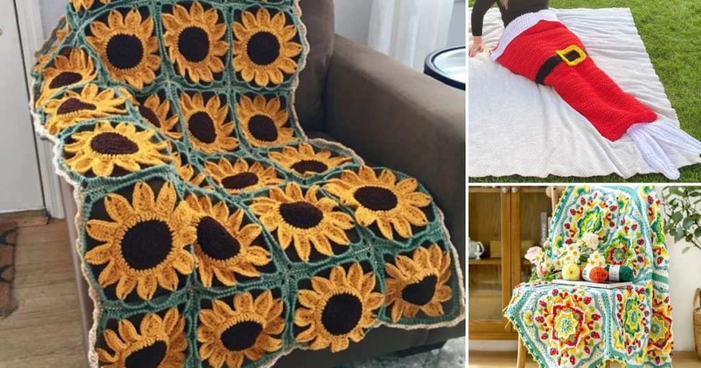 13 Unique Crochet Blanket Free Patterns - Crocht