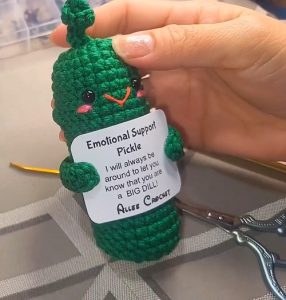 7 Emotional Support Pickle Free Crochet Patterns - Crocht